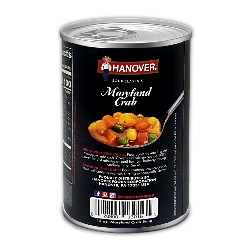 Hanover Foods | Maryland Crab Soup a premium product at affordable prices.
