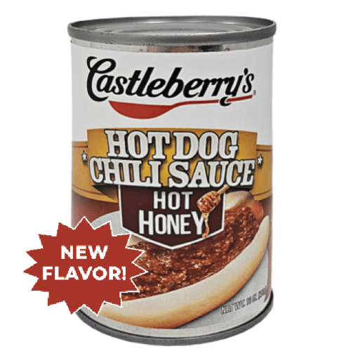 Castleberry's Hot Honey Hot Dog Chili Sauce - Sweet Heat for Your Hot Dogs!